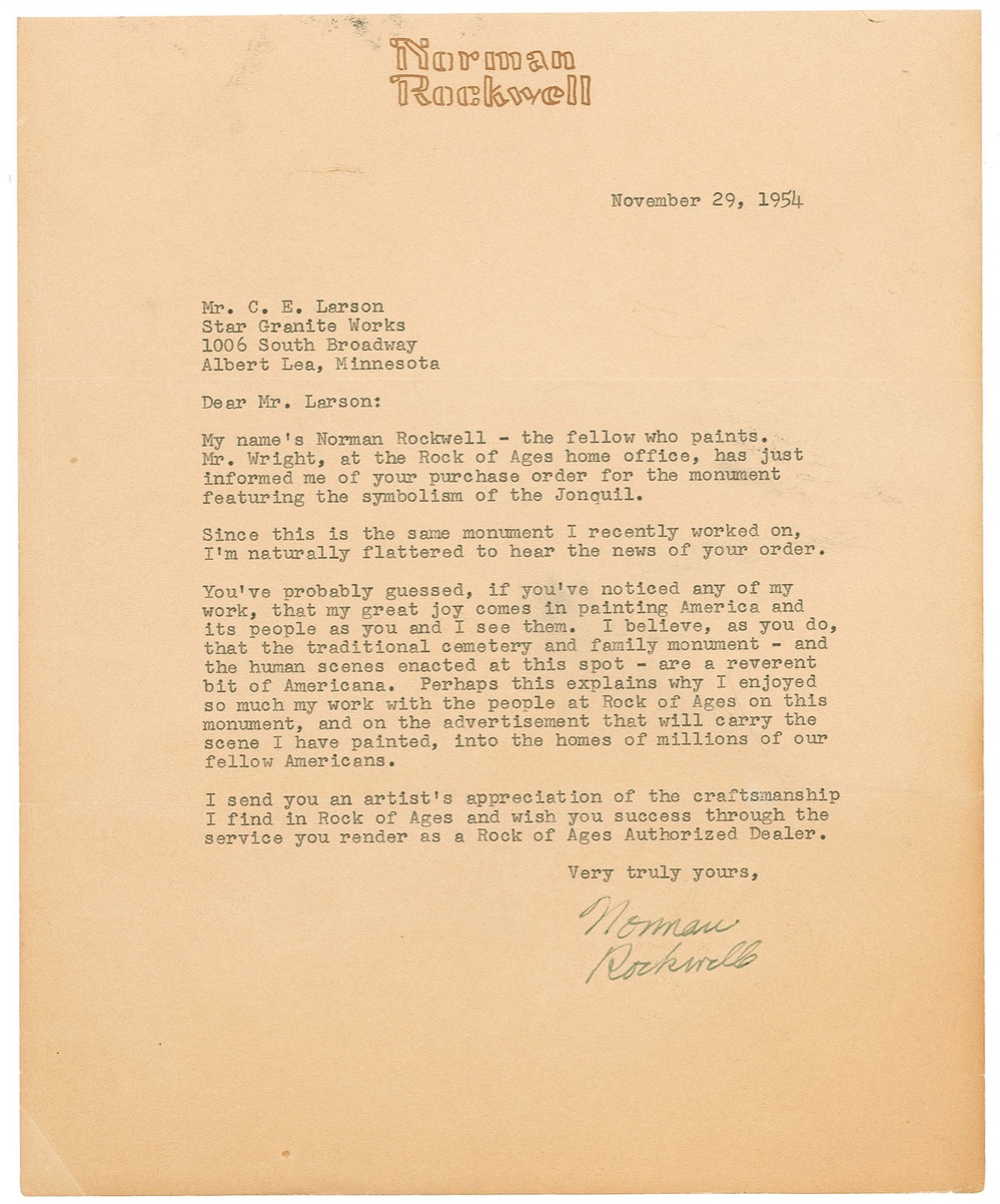 Norman Rockwell: “My name’s Norman Rockwell—the