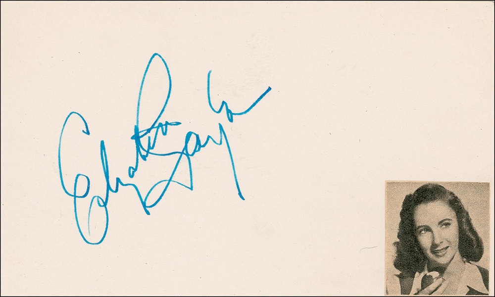 Elizabeth Taylor Signature | RR Auction