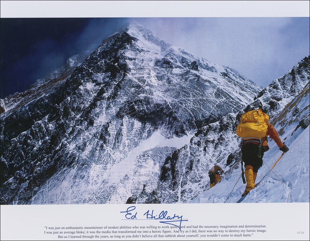 Edmund Hillary Signed Photograph | RR Auction