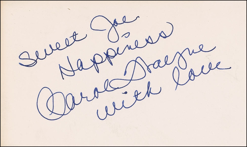 Carol Wayne Signature | RR Auction