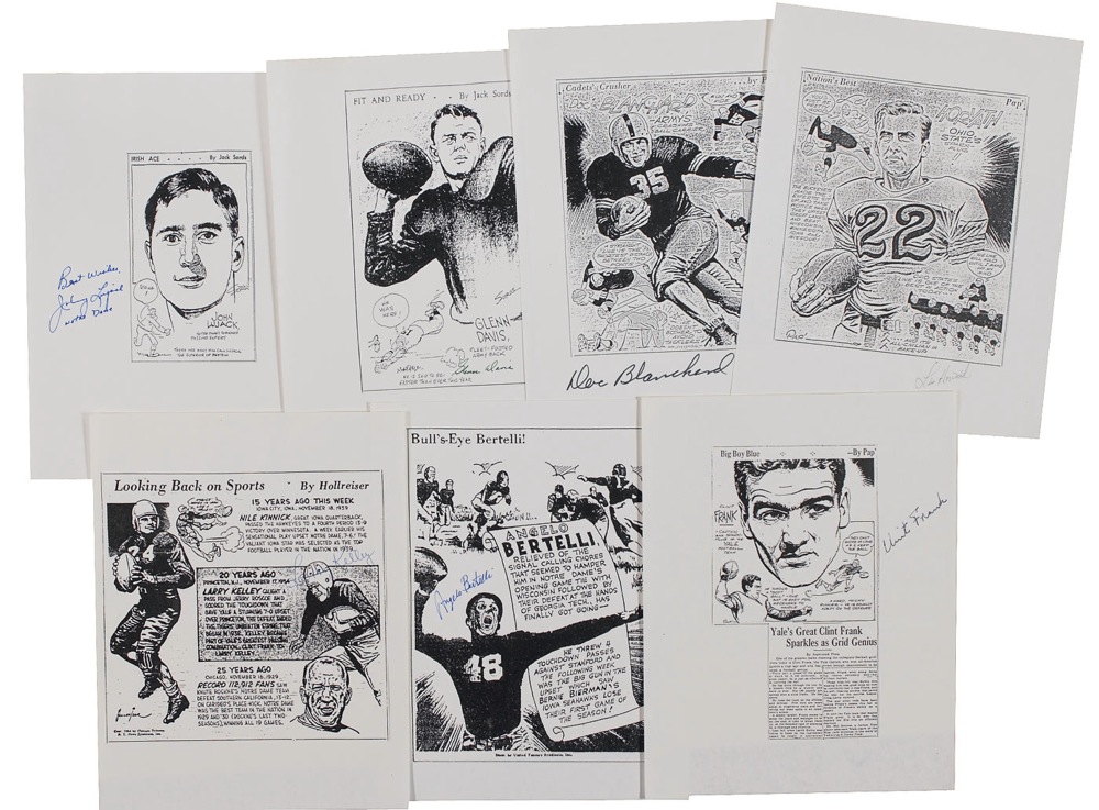 Heisman Trophy Winners Cartoon | RR Auction