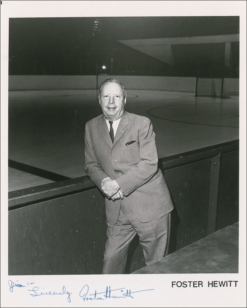 Foster Hewitt Signed Photograph | RR Auction