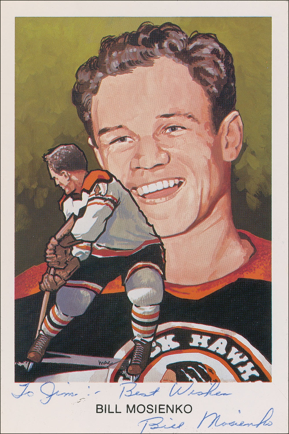 Bill Mosienko Signed Photograph | RR Auction