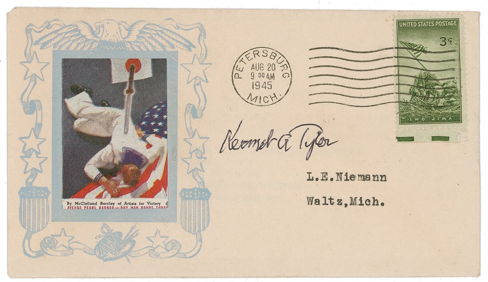 Kermit A. Tyler First Day Cover | RR Auction