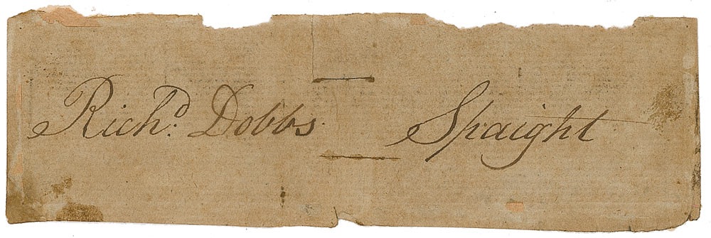 Richard Dobbs Spaight Signature | RR Auction