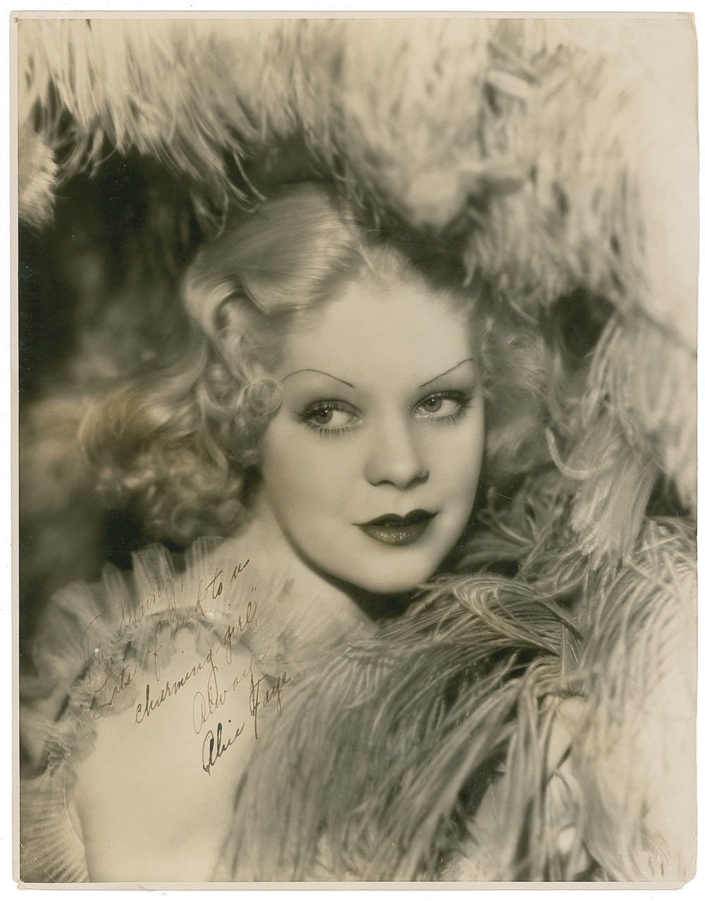 Alice Faye Signed Photograph | RR Auction