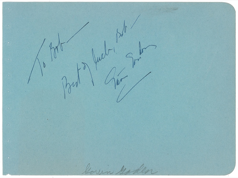 Frankenstein: Gavin Gordon Signature | RR Auction