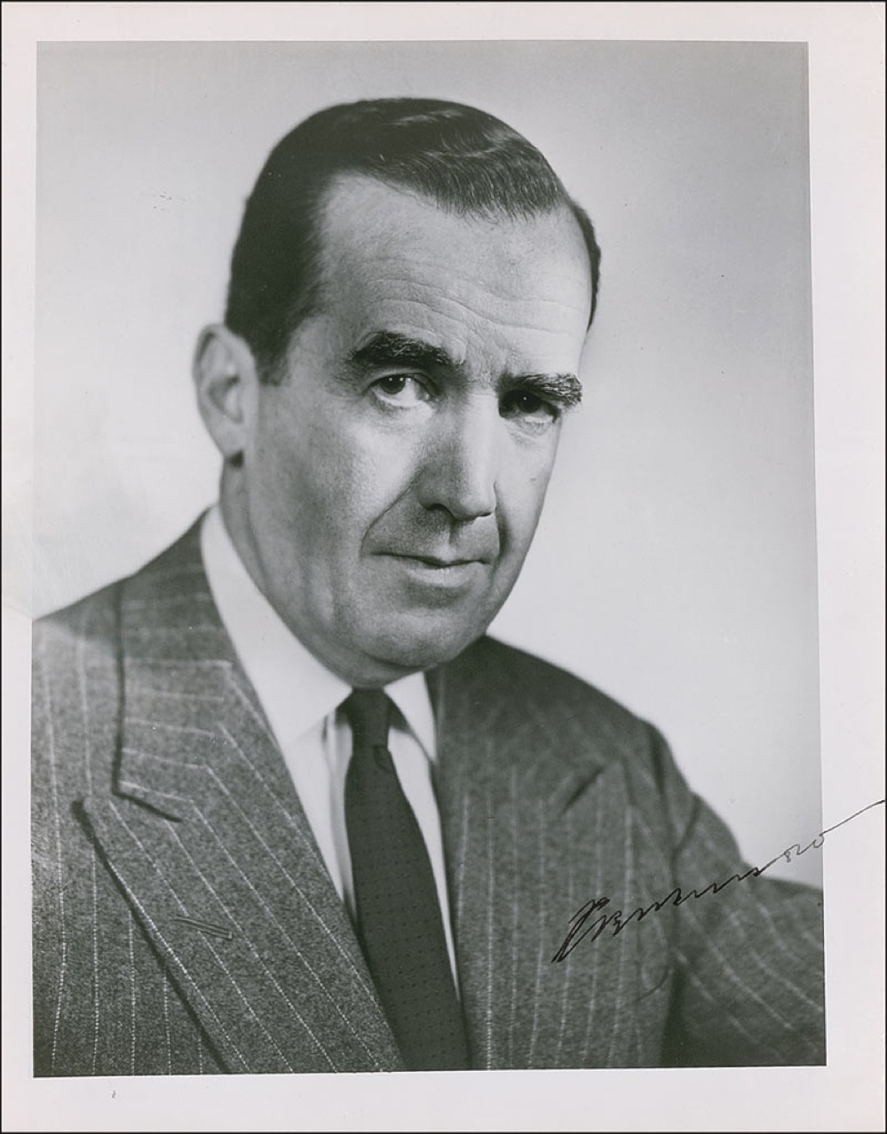 Edward R. Murrow Signed Photograph | RR Auction