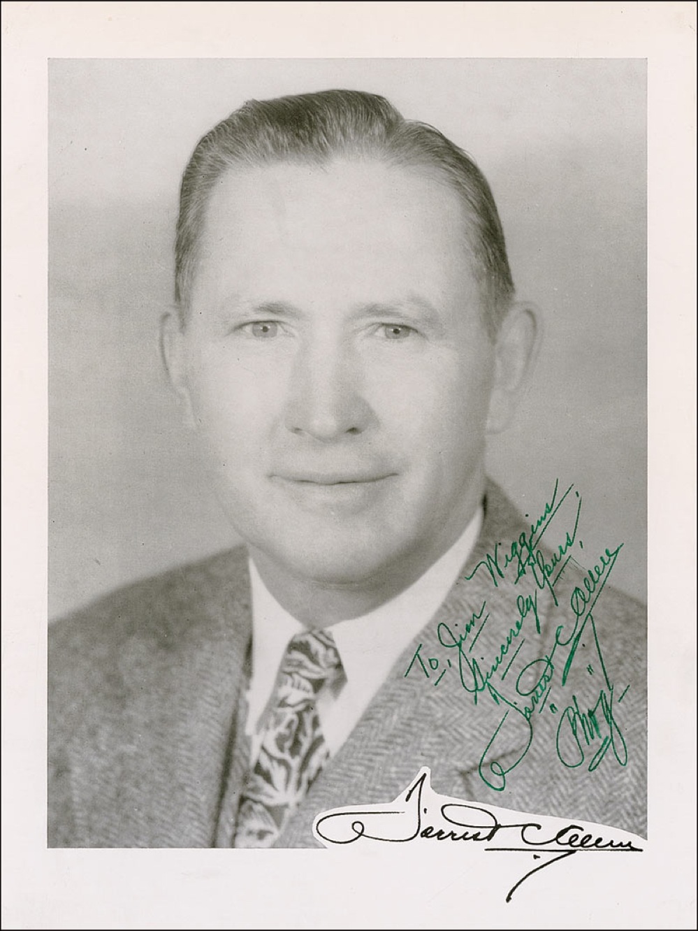 Forrest ‘Phog’ Allen Signed Photograph | RR Auction