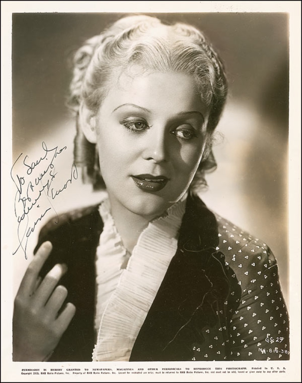Gloria Stuart Signed Photograph | RR Auction