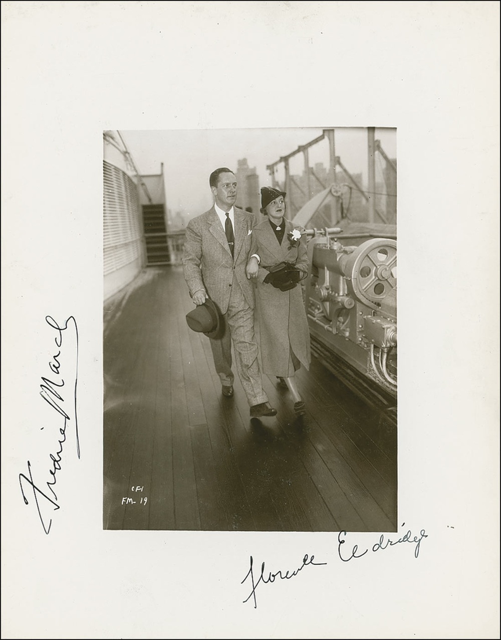 Fredric March and Florence Eldridge Signed Photograph | RR Auction