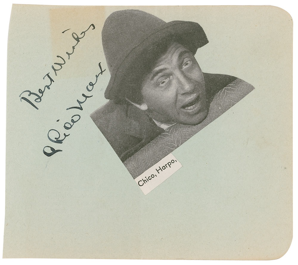 Chico Marx Signature | RR Auction