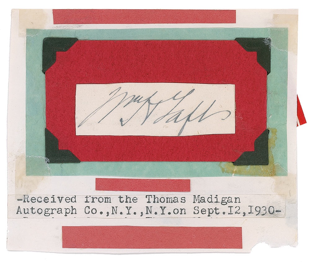 William H. Taft and Calvin Coolidge Signatures | RR Auction