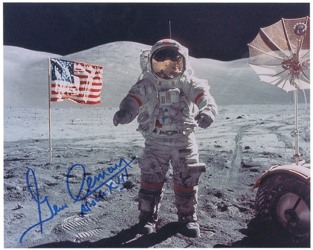 Gene Cernan Signed Photograph | RR Auction