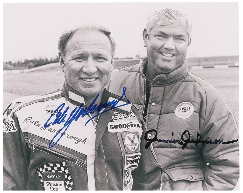 Cale Yarborough and Junior Johnson Signed Photograph | RR Auction