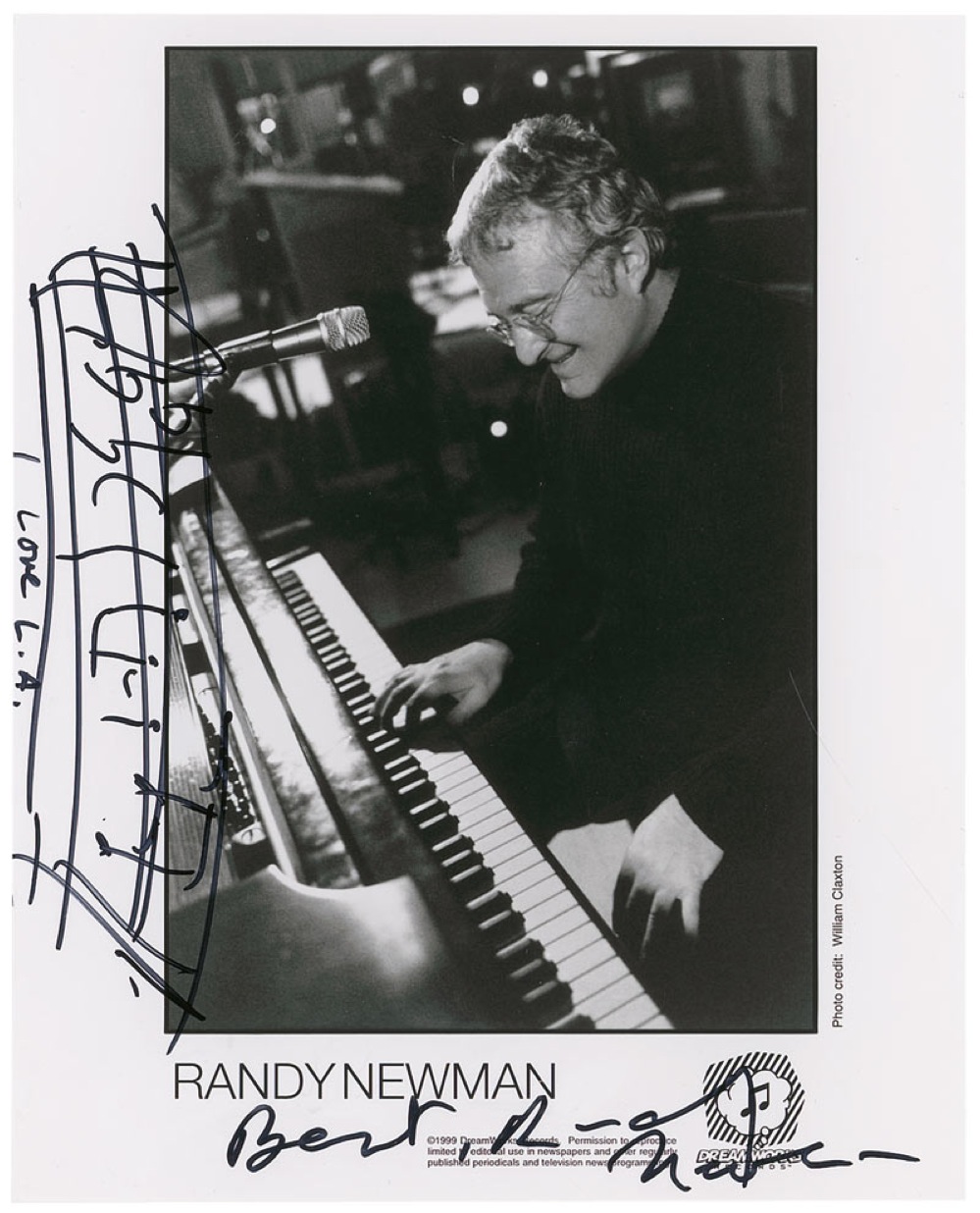 Randy Newman Signed Photographs | RR Auction