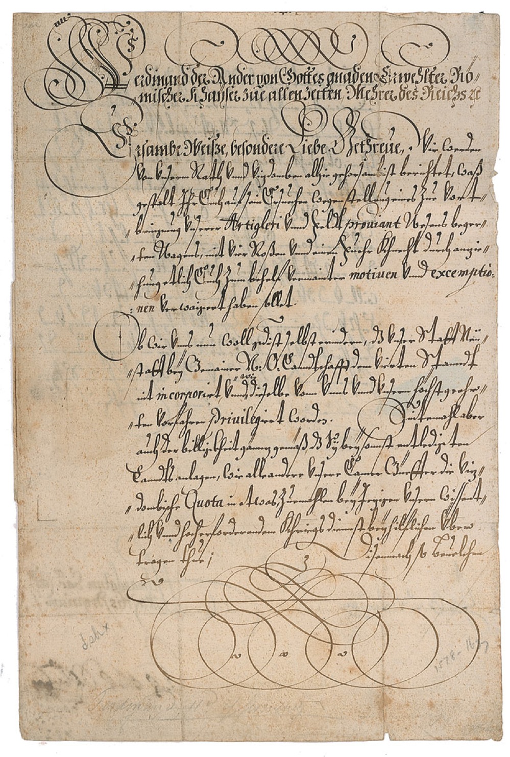 Ferdinand II Signed Document | RR Auction