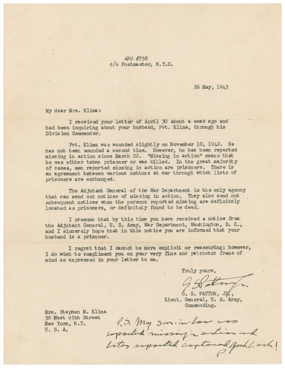 George S. Patton | RR Auction