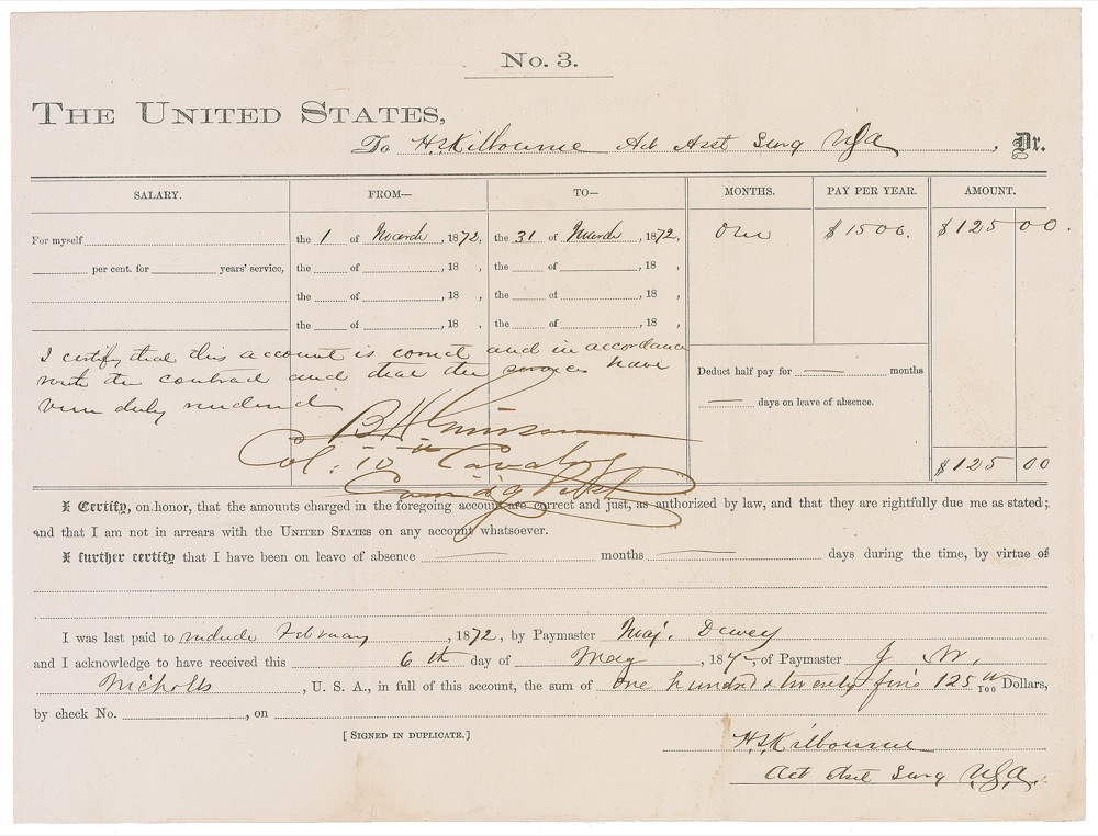 Benjamin H. Grierson: Colonel Grierson signs off on a sergeant’s
