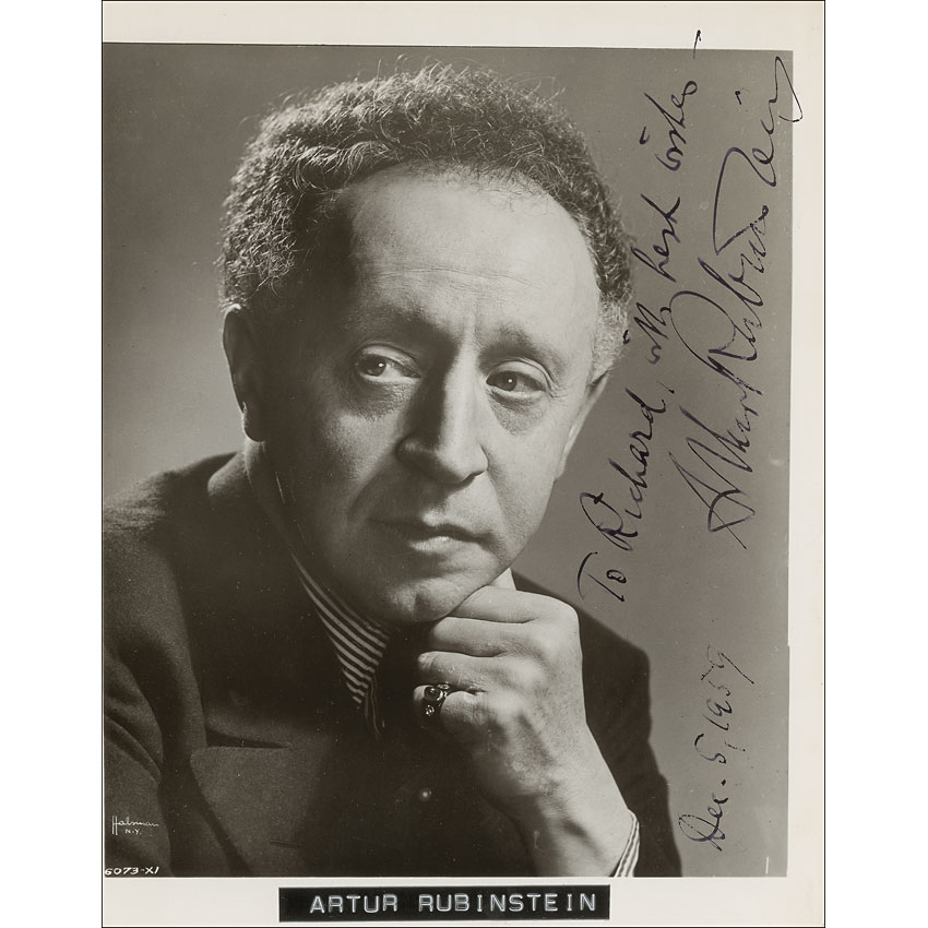 Arthur Rubenstein Signed Photograph | RR Auction