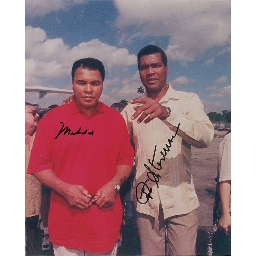 Muhammad Ali and Teofilo Stevenson Signed Photograph | RR Auction