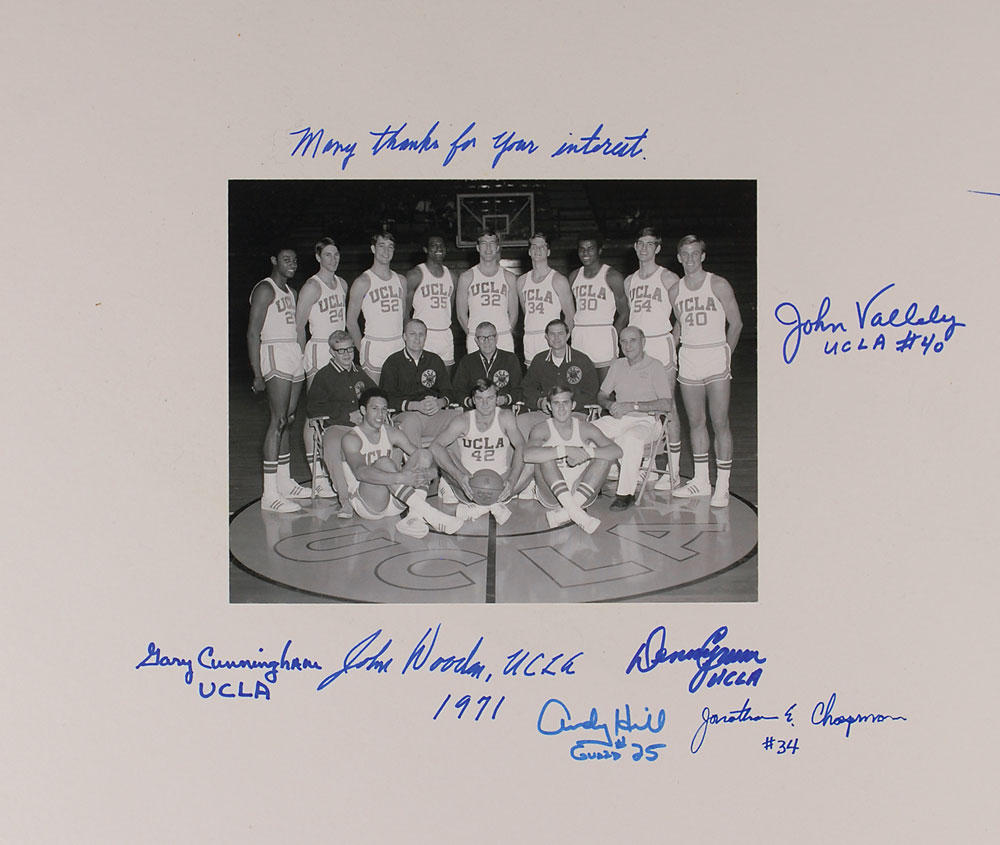 UCLA Basketball Signed Photograph | RR Auction
