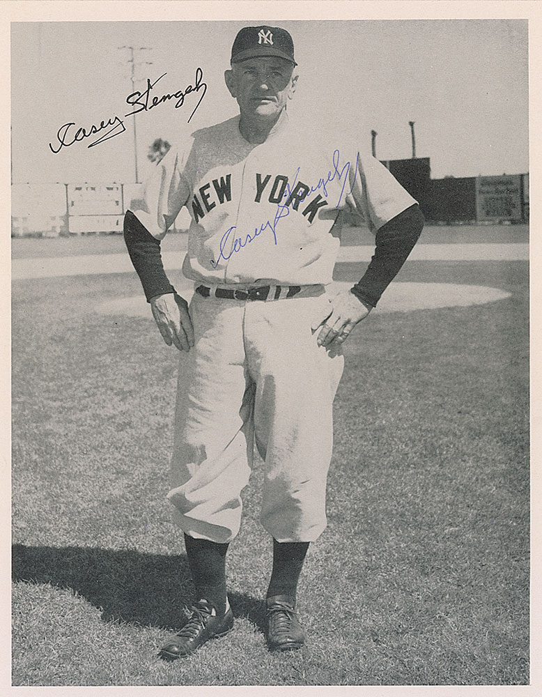 Casey Stengel Signed Photograph | RR Auction