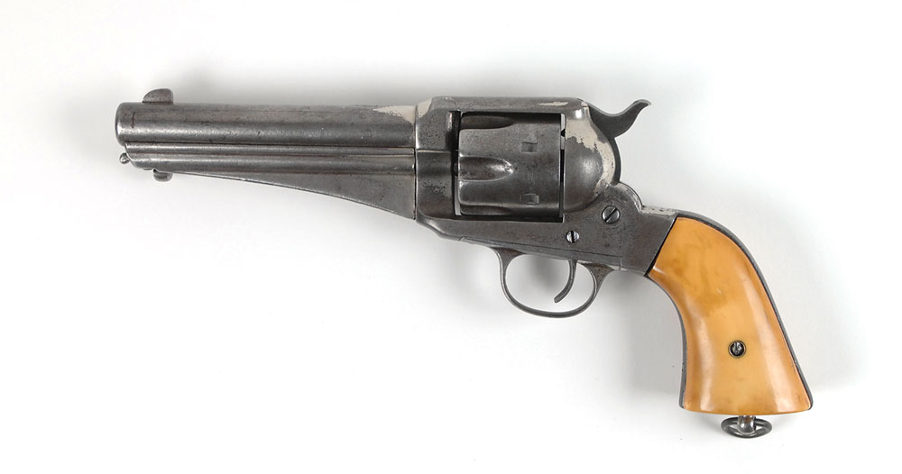 Remington Model 1875 Single-Action Army Revolver with Carved Ivory