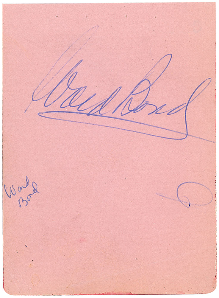 Ward Bond Signature | RR Auction