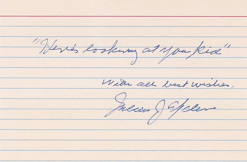 Casablanca: Julius J. Epstein | RR Auction