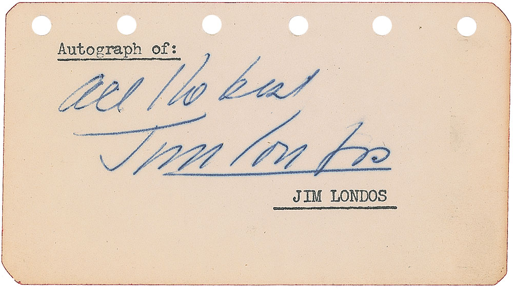 Jim Londos | RR Auction