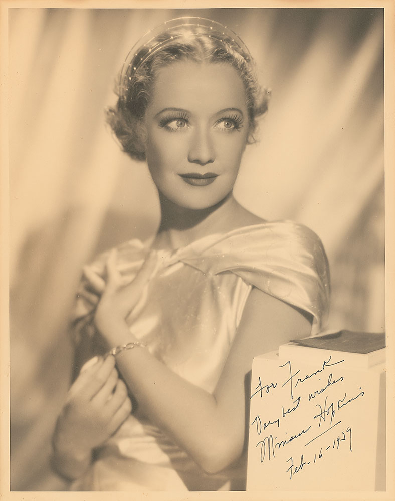 Miriam Hopkins Signed Photograph | RR Auction