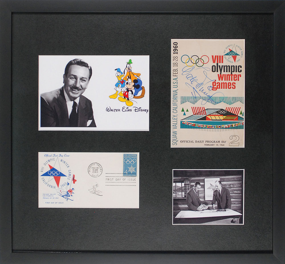 Walt Disney: The chairman of the pageantry Committee signs a program