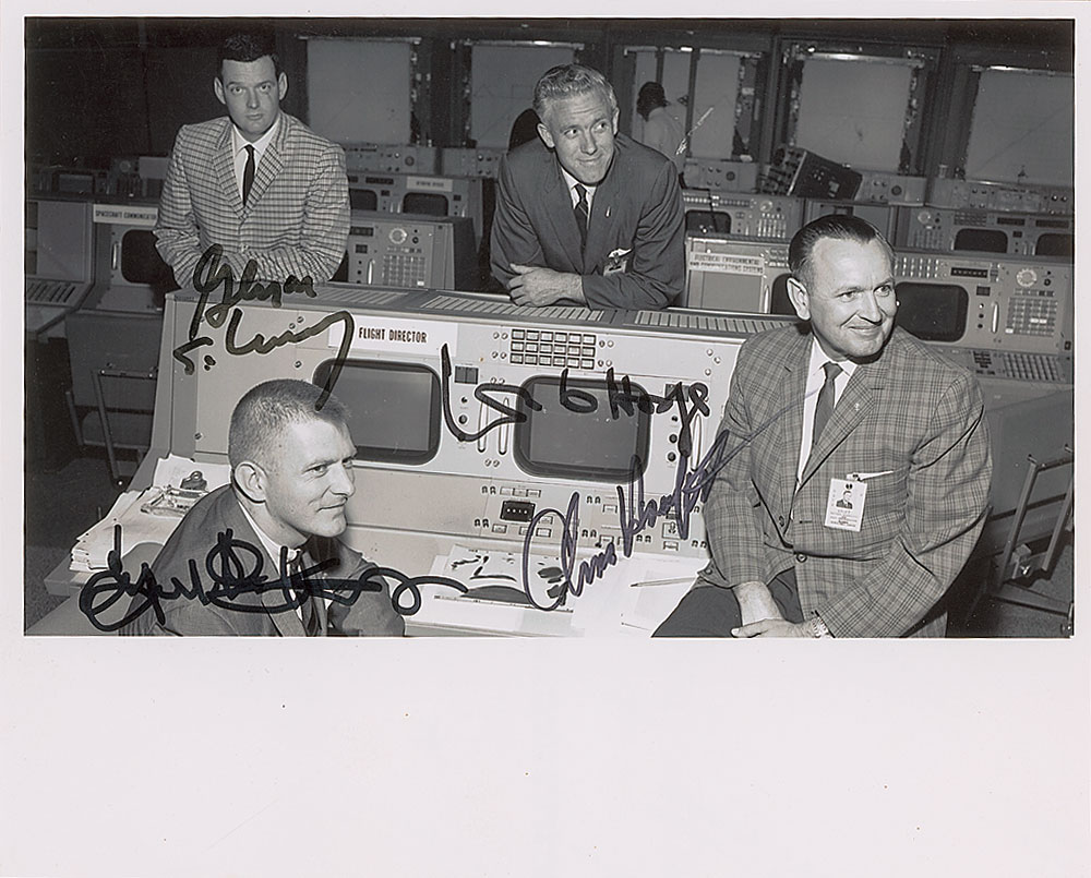 NASA Flight Controllers Signed Photograph | RR Auction