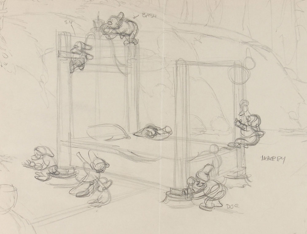 Bashful, Doc, Grumpy, Happy, Sleepy, Sneezy, and Dopey