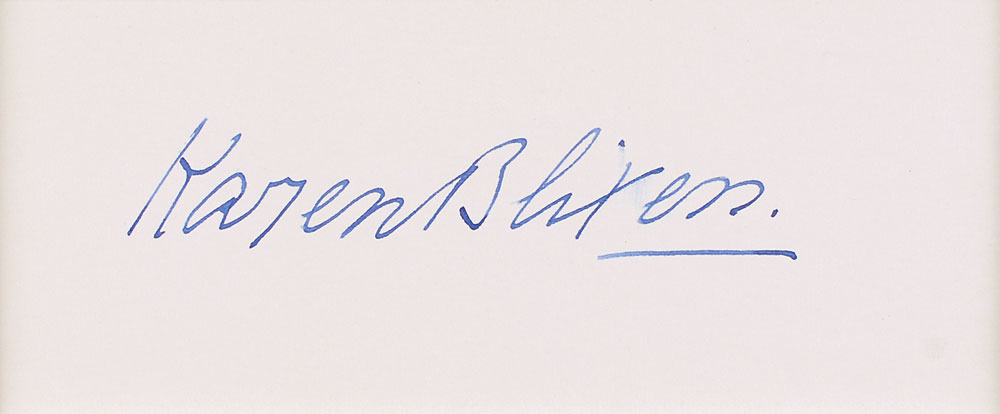 Isak Dinesen | RR Auction