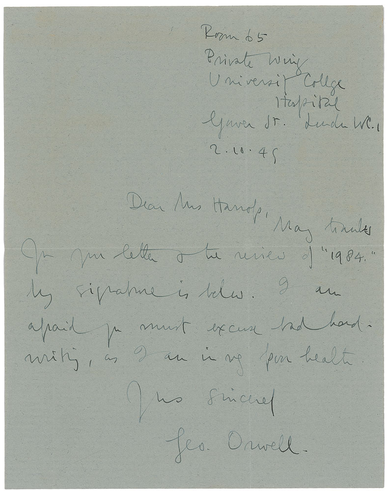 George Orwell | RR Auction