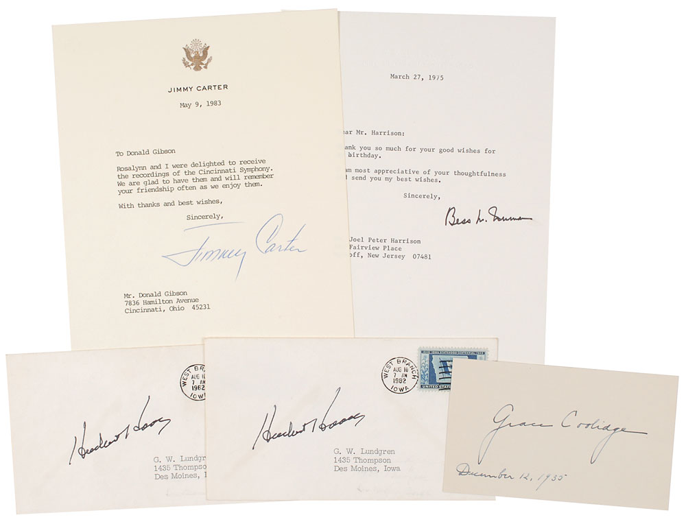 Presidents and First Ladies Group Lot | RR Auction