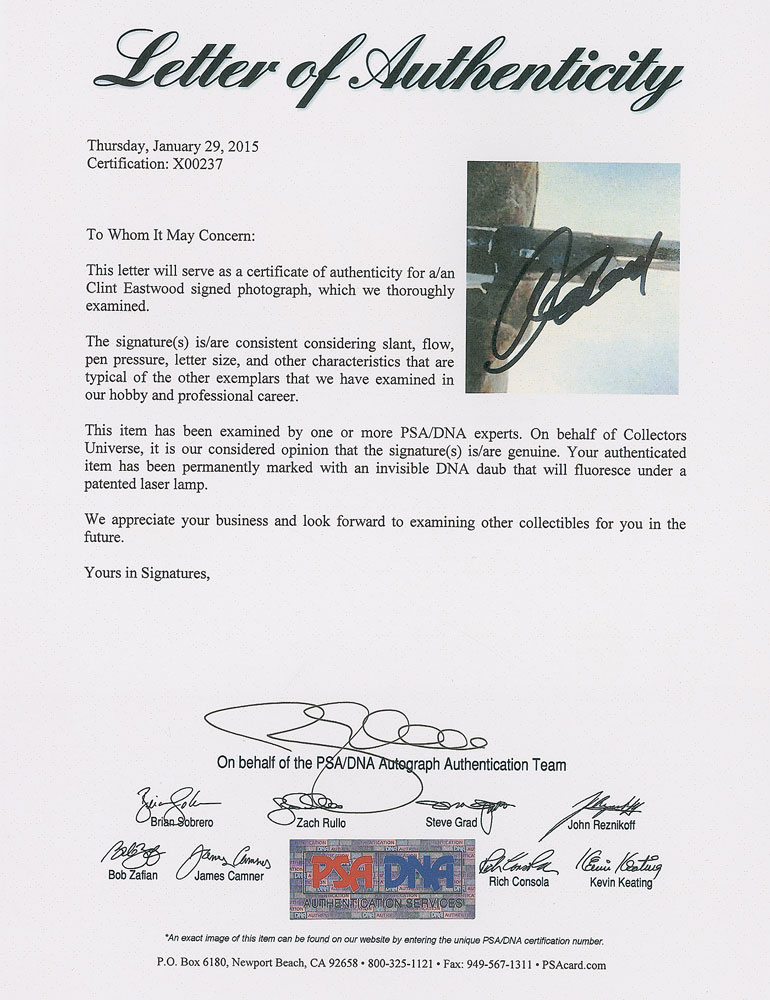 Clint Eastwood | RR Auction