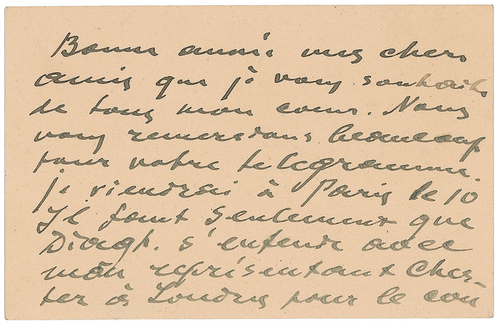 Igor Stravinsky: Early letter about Diaghilev and adaptations of his