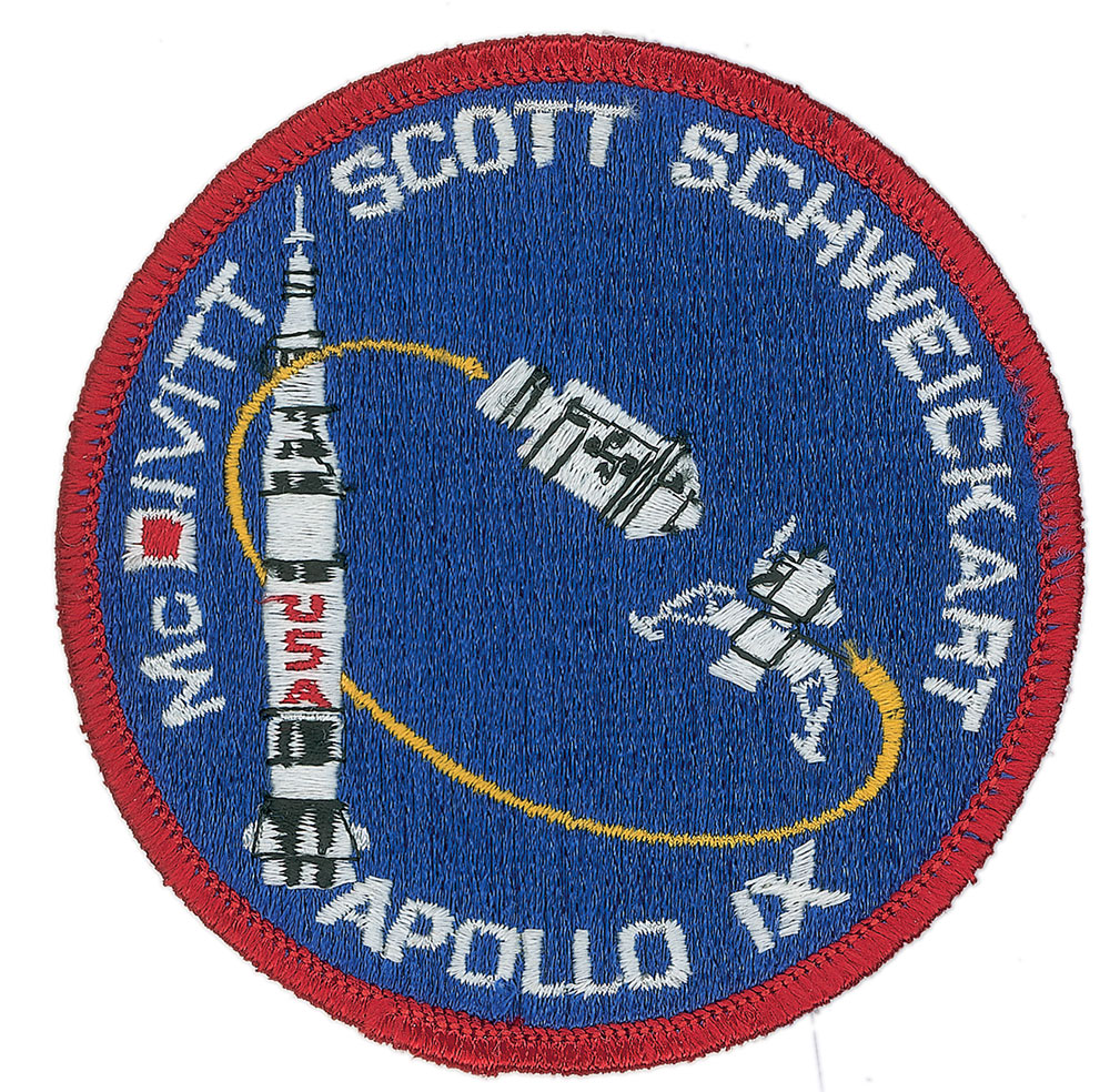 Apollo 9: CMP Scott’s flown Apollo 9 patch | RR Auction