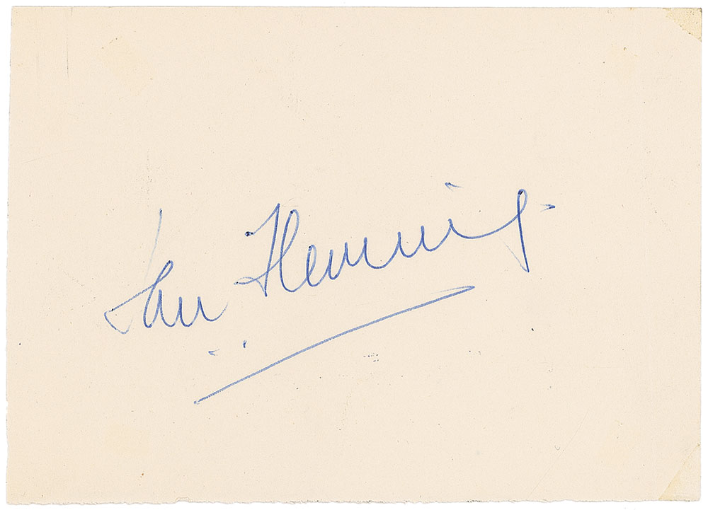 Ian Fleming Signature | RR Auction