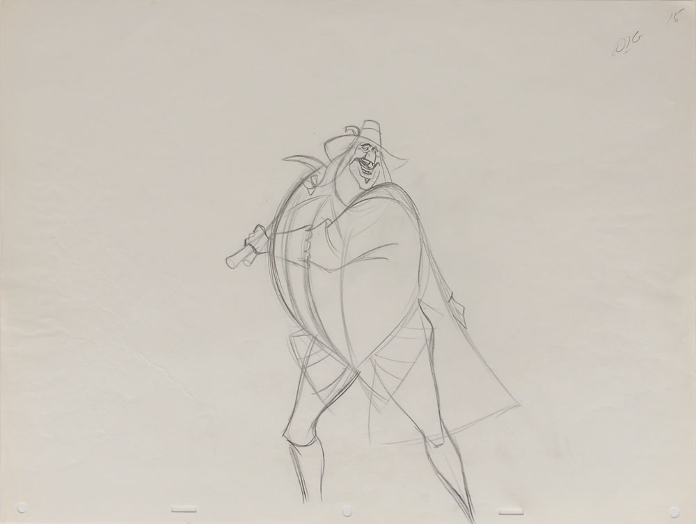 Governor Ratcliffe production drawing from Pocahontas | RR Auction