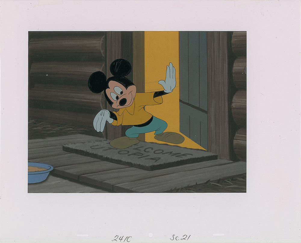 Mickey Mouse production cel from Plutopia | RR Auction