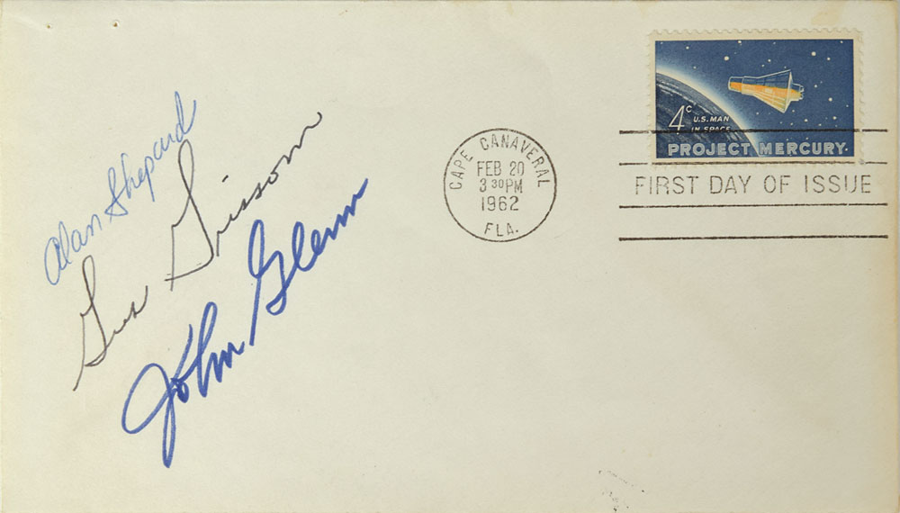 Mercury 7 Pair of Signed Covers | RR Auction