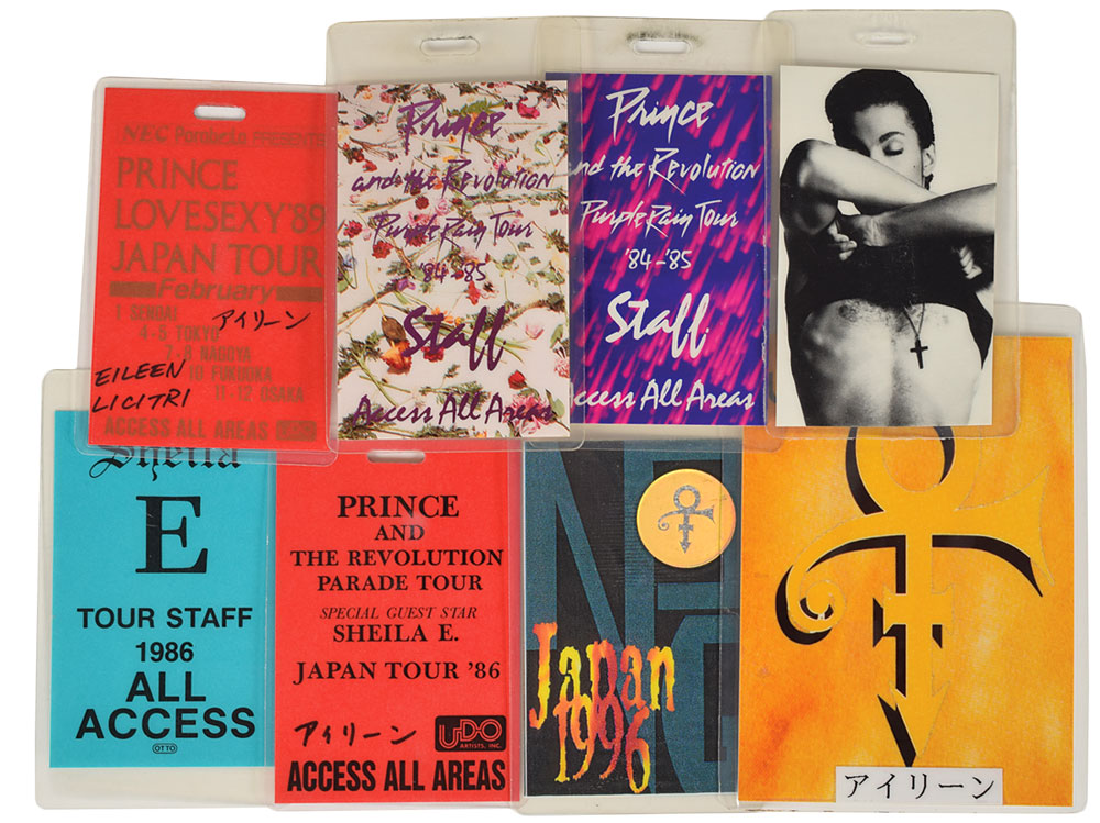 Prince Collection of (8) Tour Passes | RR Auction