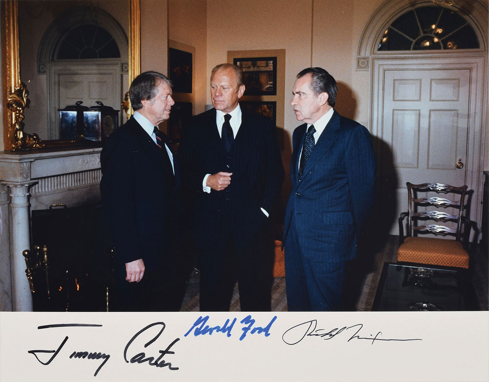 Richard Nixon, Jimmy Carter, and Gerald Ford | RR Auction