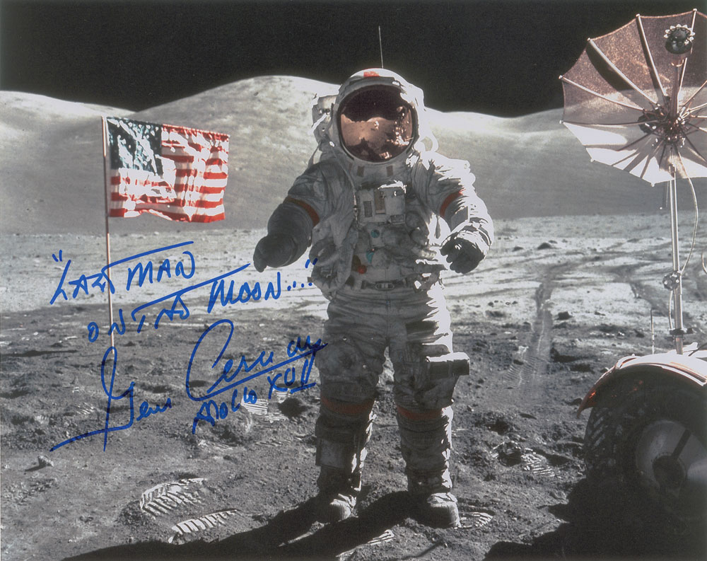 Gene Cernan Signed Photograph | RR Auction