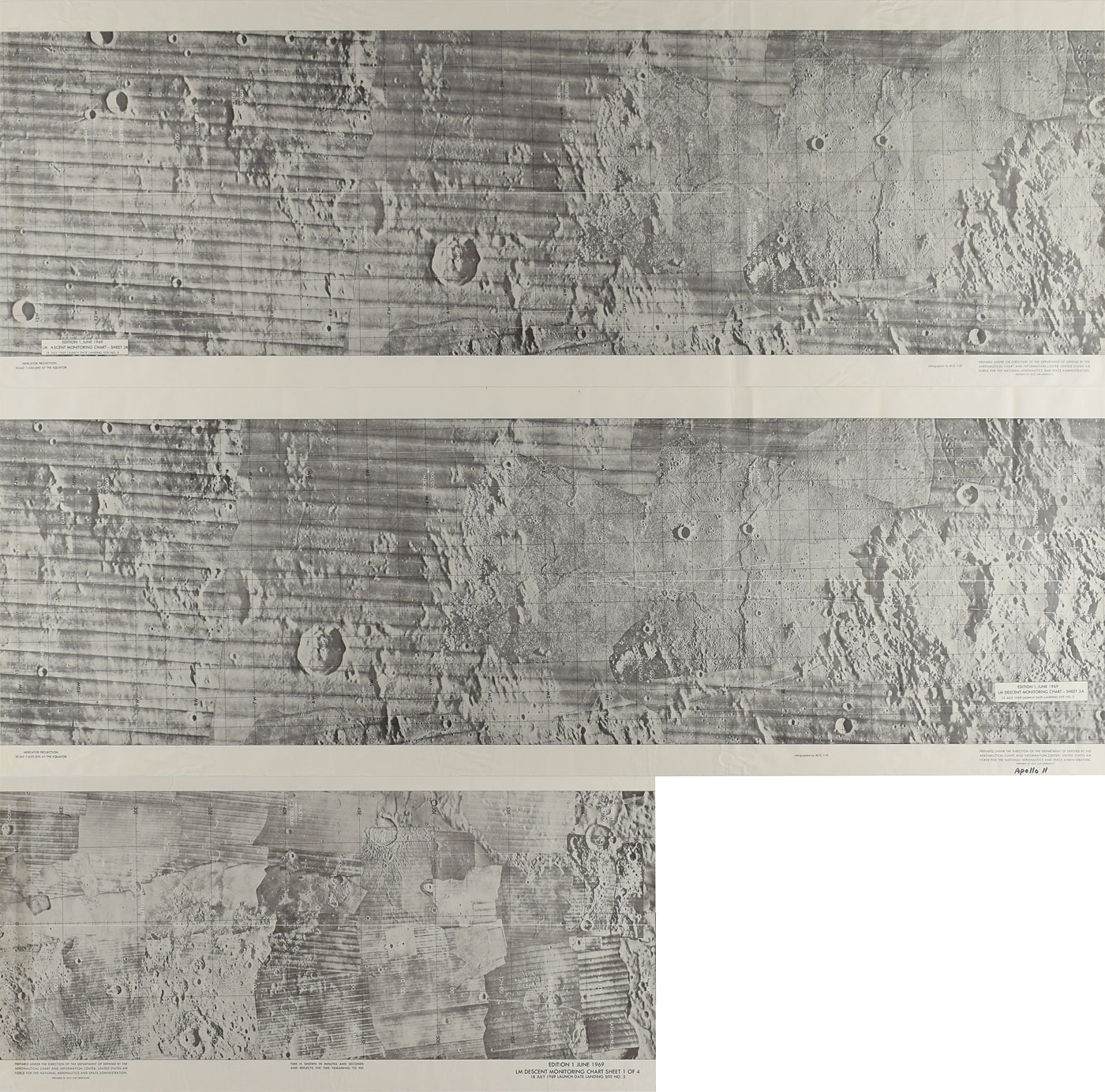 Apollo Lunar Module Monitoring Charts | RR Auction