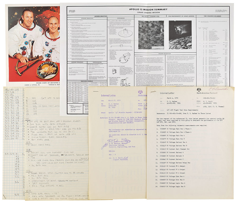 Apollo 13 Mission Report Documents | RR Auction